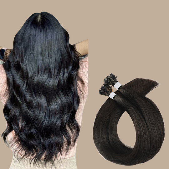 Extensions à la Kératine Premium à Pointe Plate – Superior Hair