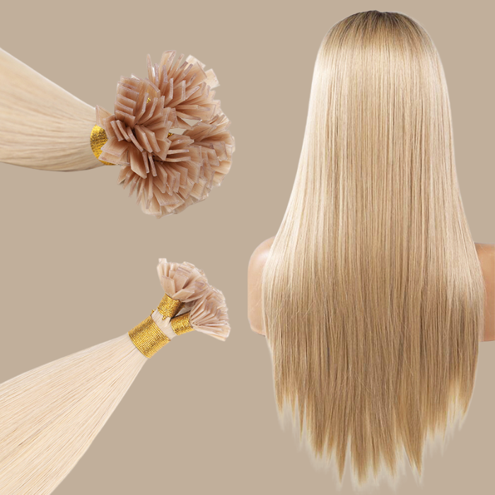 Extensions à la Kératine Premium à Pointe Plate – Superior Hair