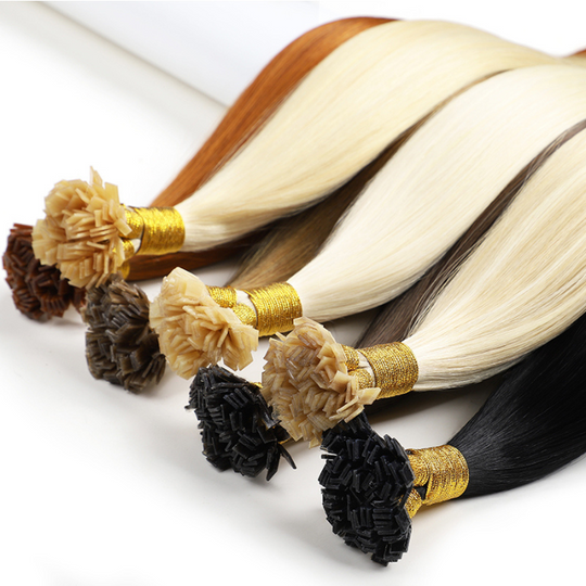 Extensions à la Kératine Premium à Pointe Plate – Superior Hair
